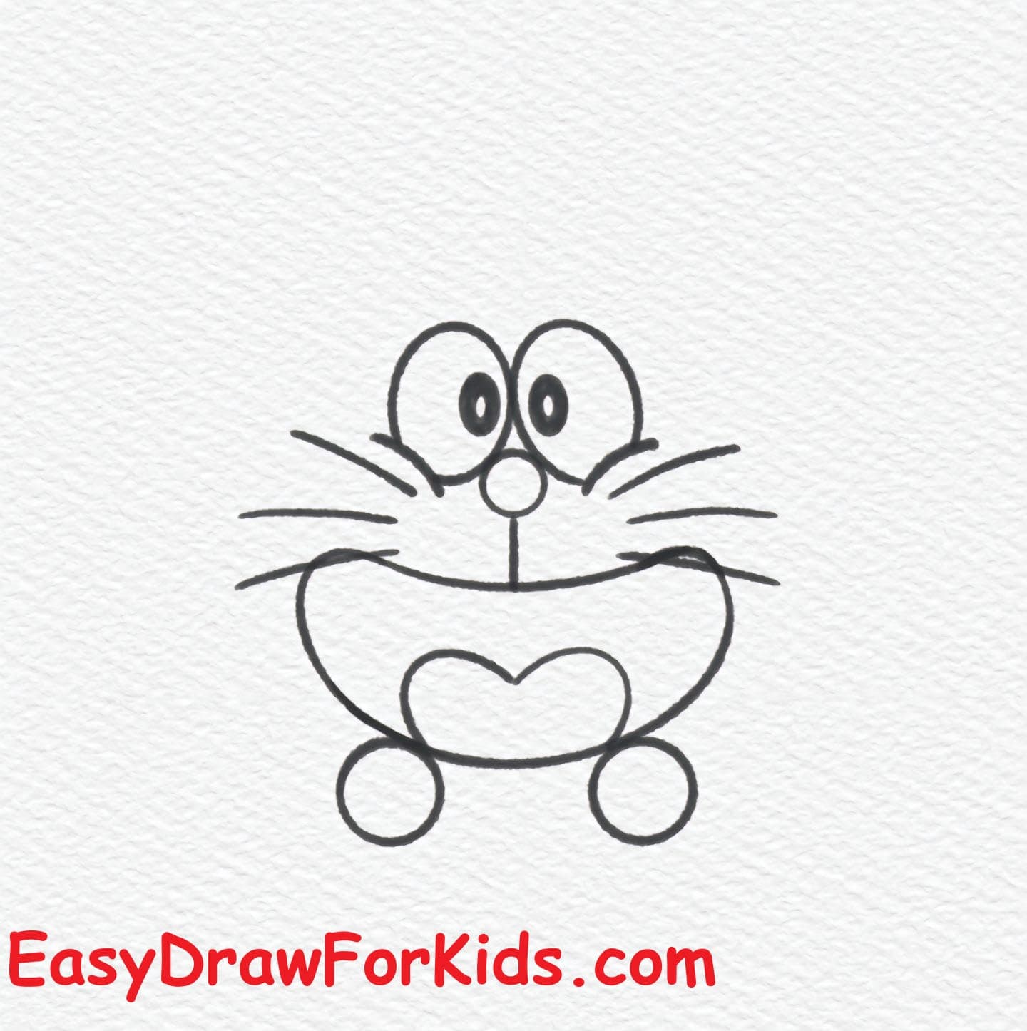 How To Draw Doraemon - 2 Ways (With Pictures)