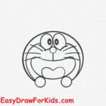 How To Draw Doraemon - 2 Ways (With Pictures)