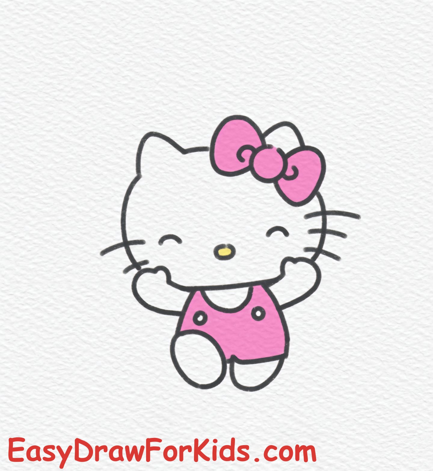 How To Draw Hello Kitty – 4 Ways (With Pictures)