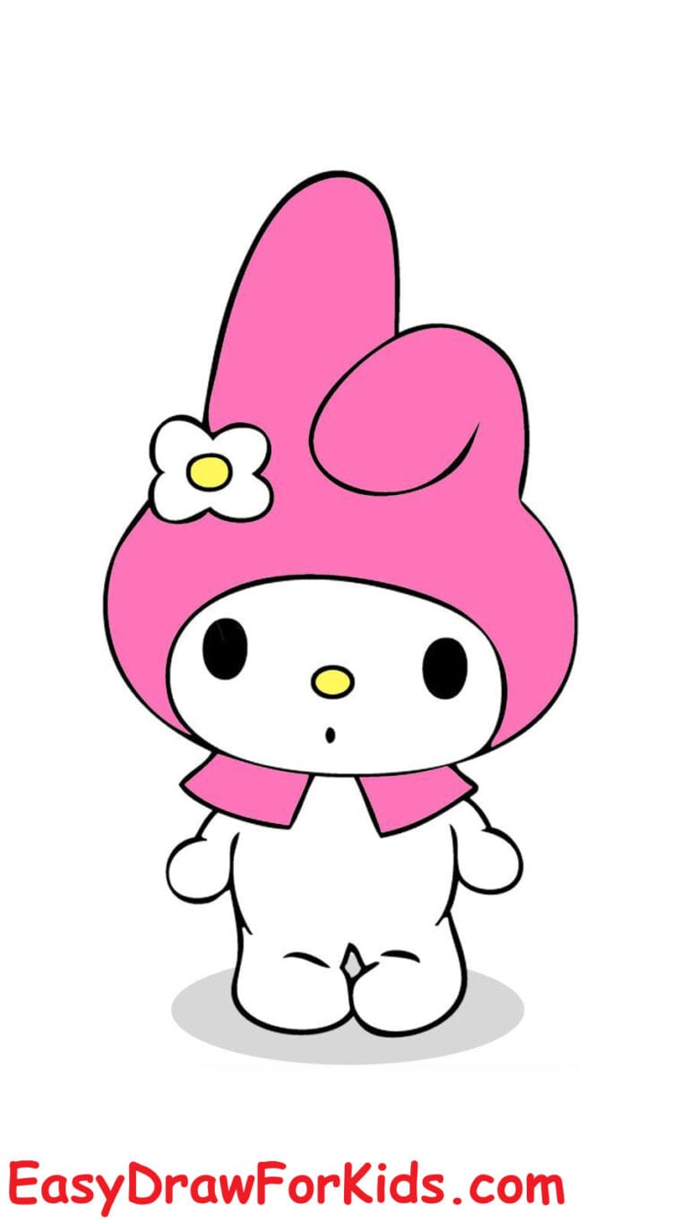 How To Draw My Melody – 5 Ways (With Pictures)