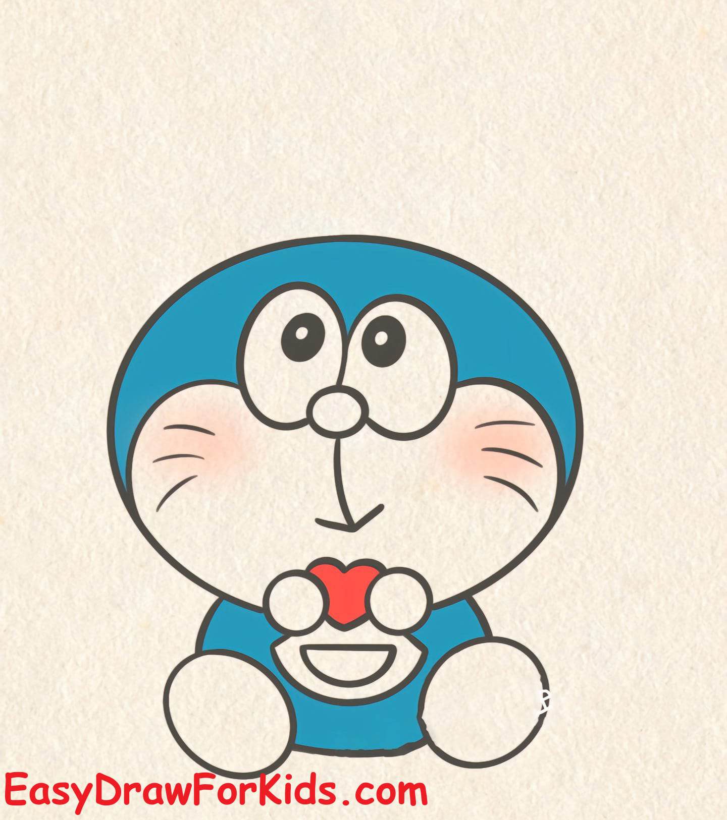 How To Draw Doraemon - 2 Ways (With Pictures)