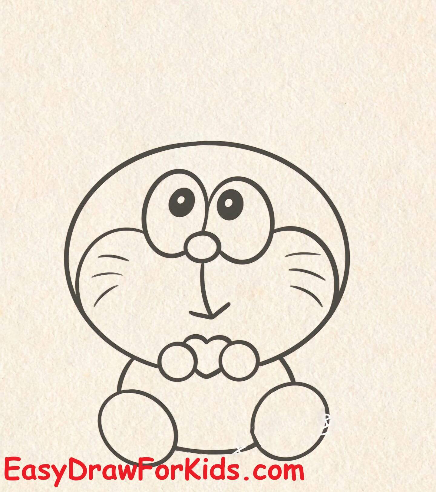 How To Draw Doraemon - 2 Ways (With Pictures)