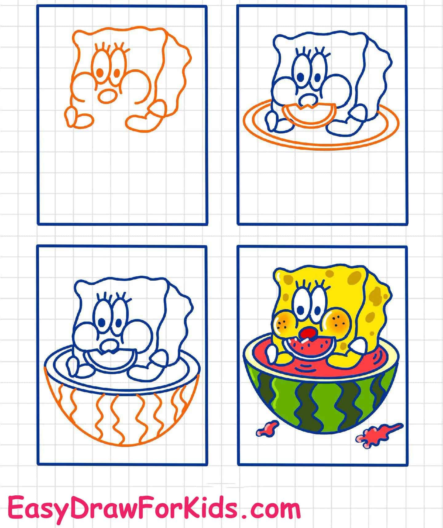 How To Draw SpongeBob SquarePants - 5 Ways (With Pictures)