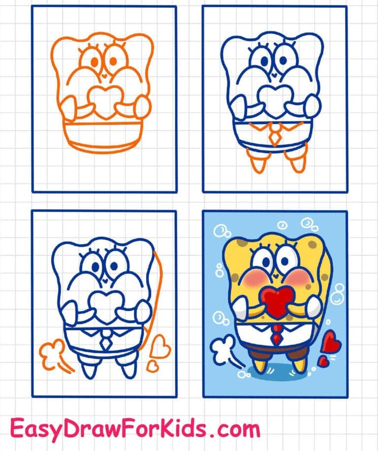 How To Draw SpongeBob SquarePants - 5 Ways (With Pictures)