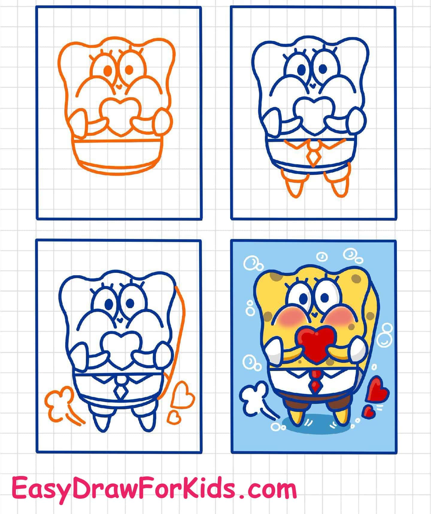 How To Draw SpongeBob SquarePants - 5 Ways (With Pictures)