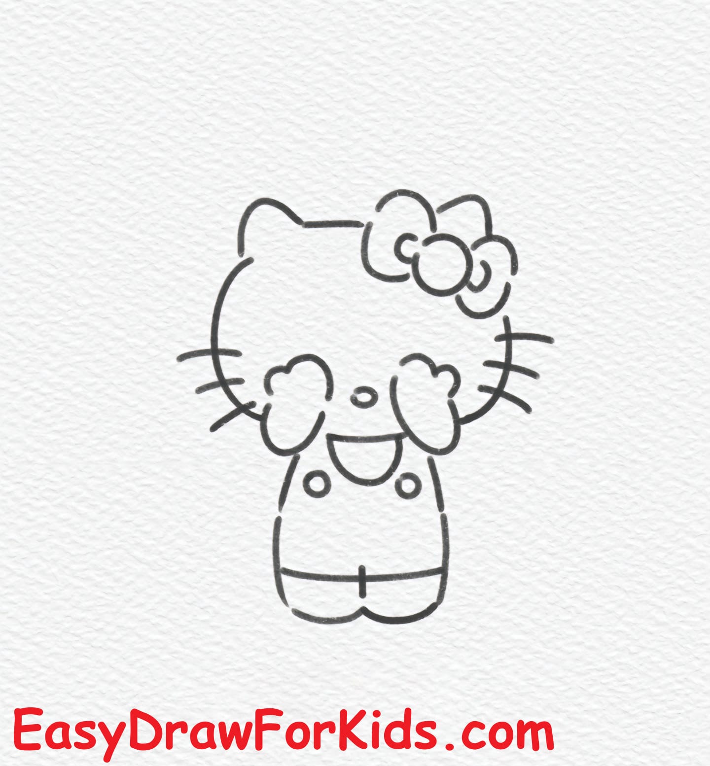 How To Draw Hello Kitty – 4 Ways (With Pictures)