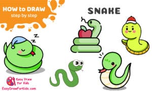 How To Draw A Snake – 5 Ways (With Pictures)