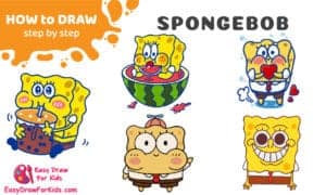 How To Draw SpongeBob SquarePants - 5 Ways (With Pictures)