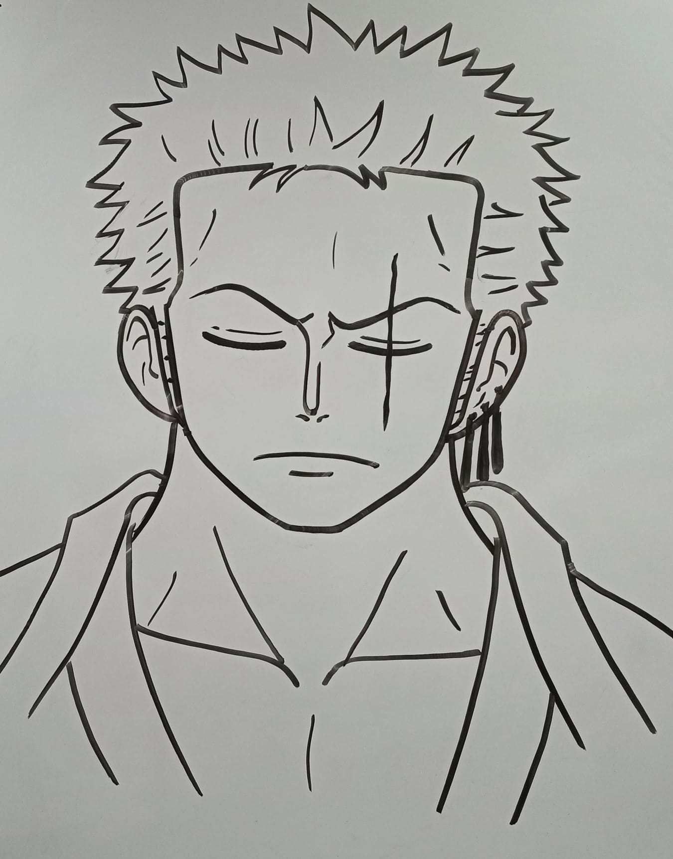 How To Draw Roronoa Zoro From One Piece – 3 Ways (With Pictures)