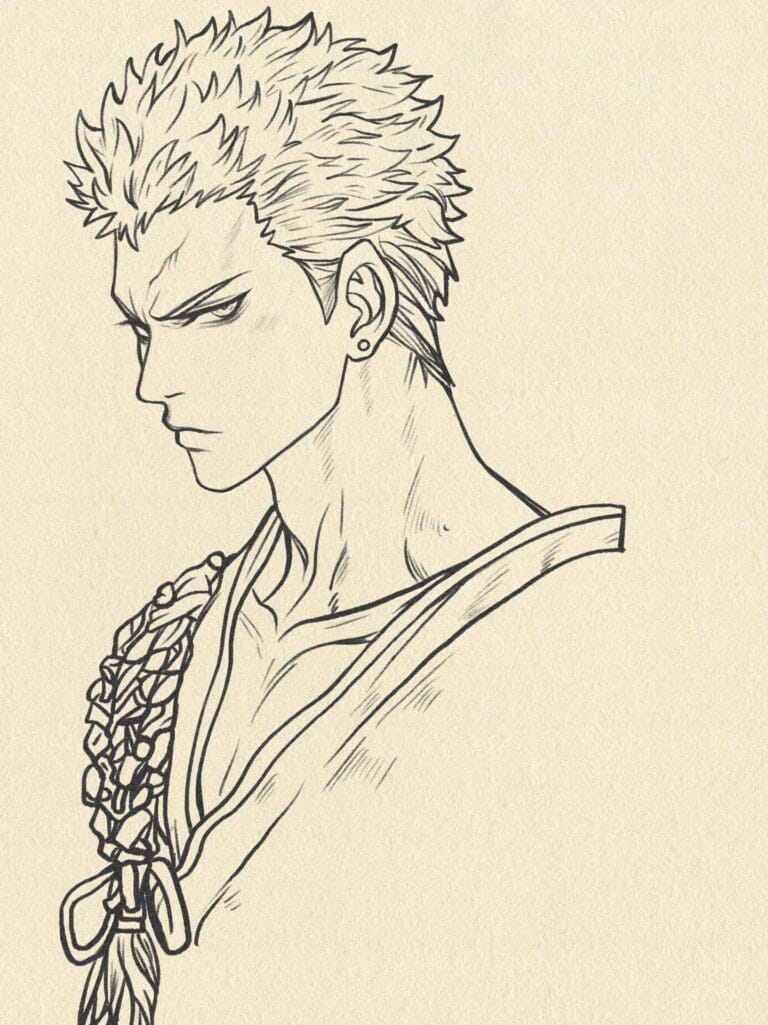 How To Draw Roronoa Zoro From One Piece – 3 Ways (With Pictures)
