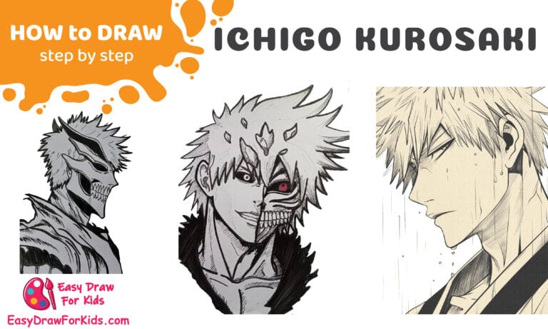 How To Draw Ichigo Kurosaki From Bleach – 3 Ways (With Pictures)