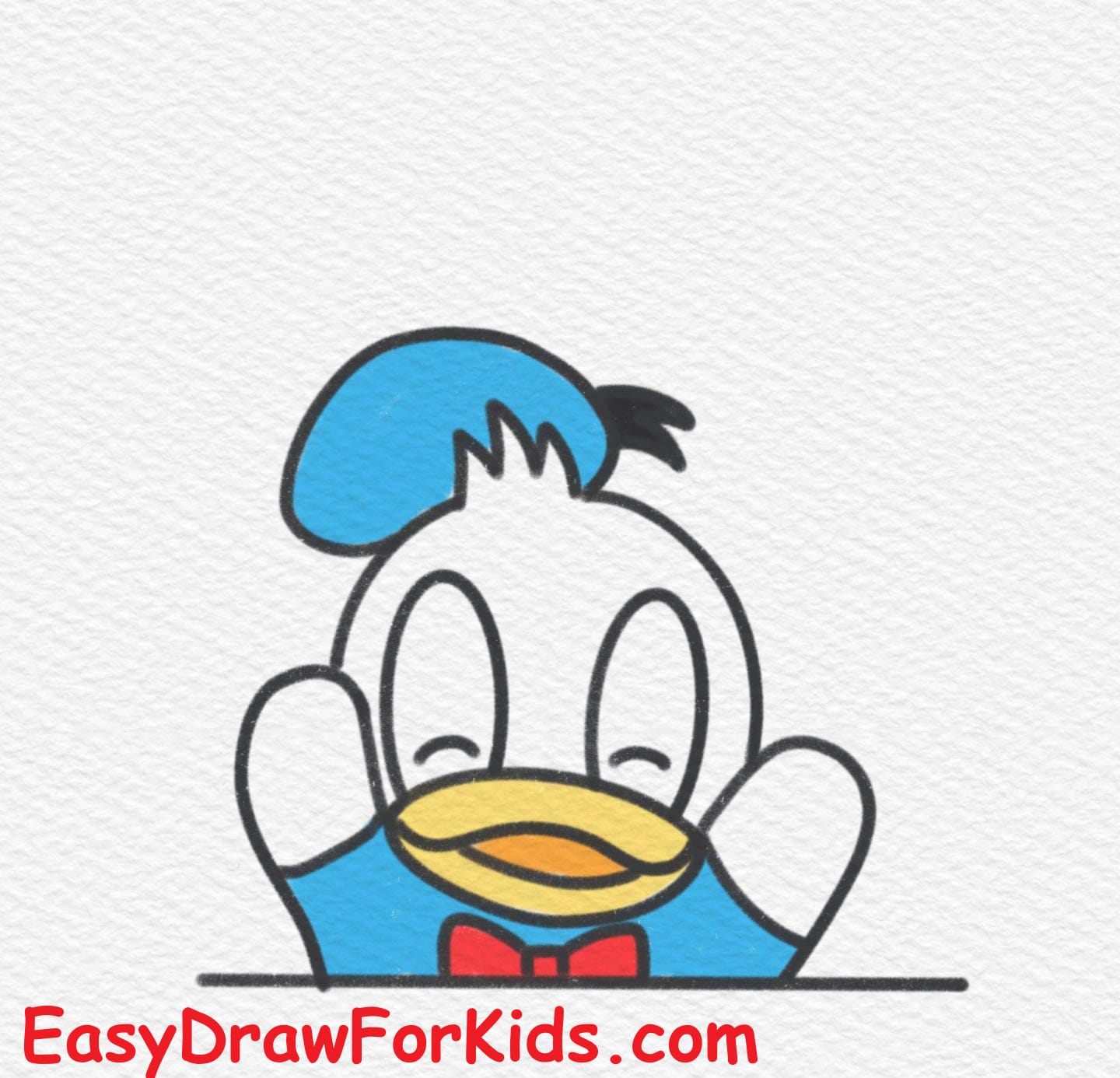 How To Draw Donald Duck - 3 Ways (With Pictures)