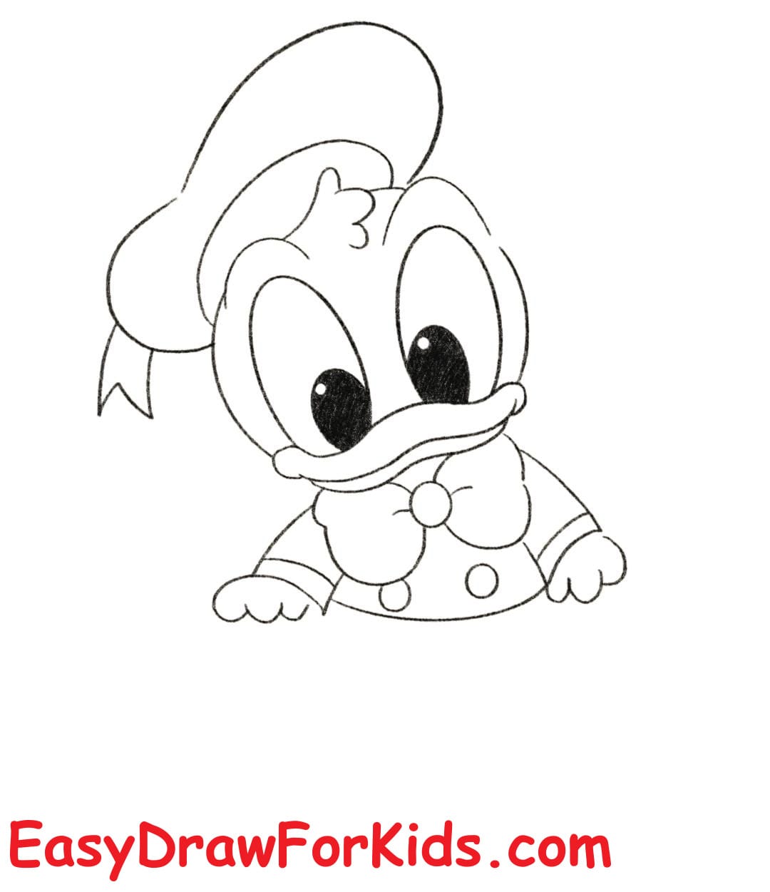 How To Draw Donald Duck - 3 Ways (With Pictures)