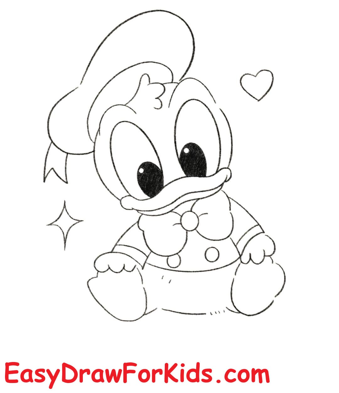 How To Draw Donald Duck - 3 Ways (With Pictures)