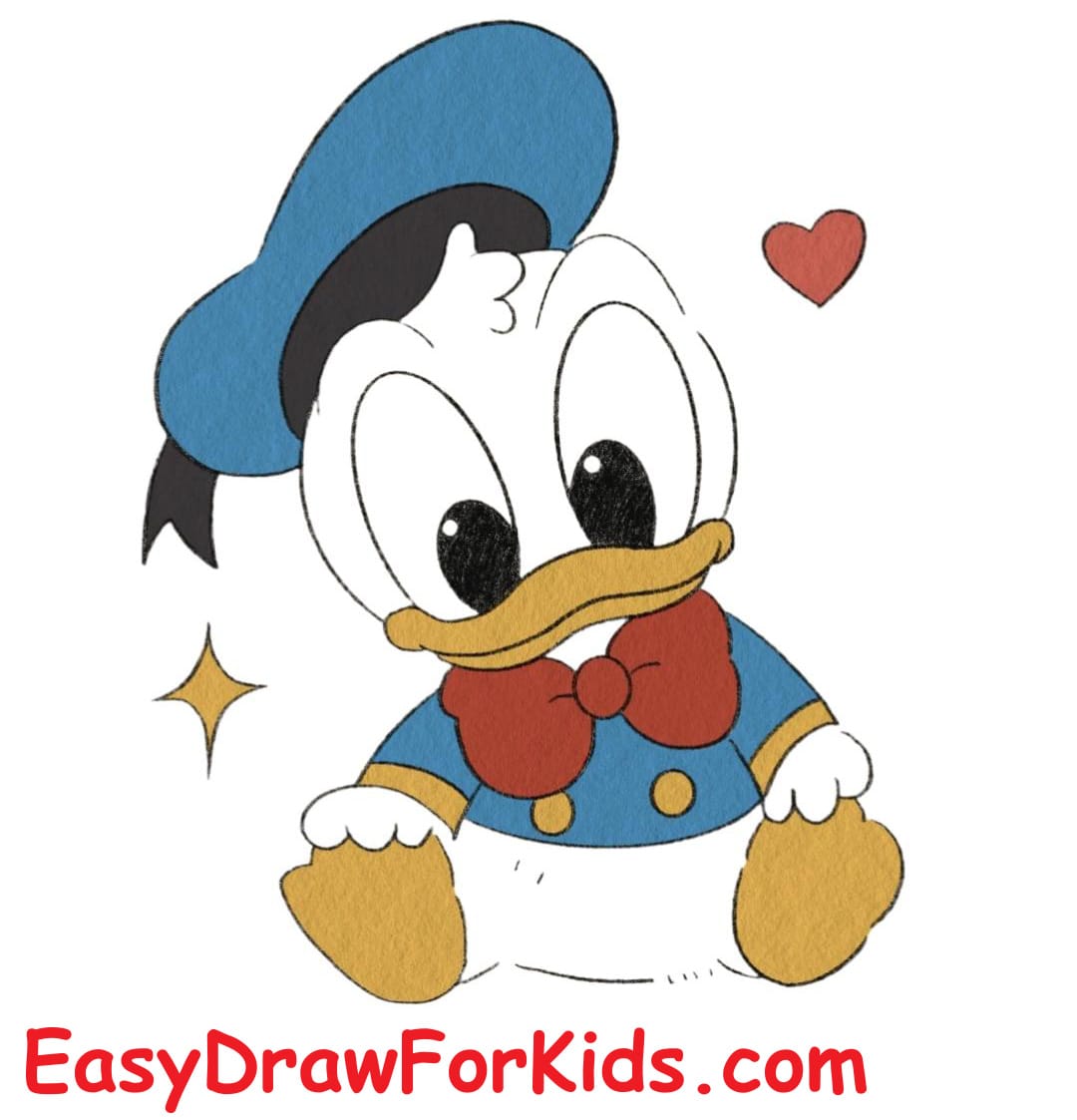 How To Draw Donald Duck - 3 Ways (With Pictures)