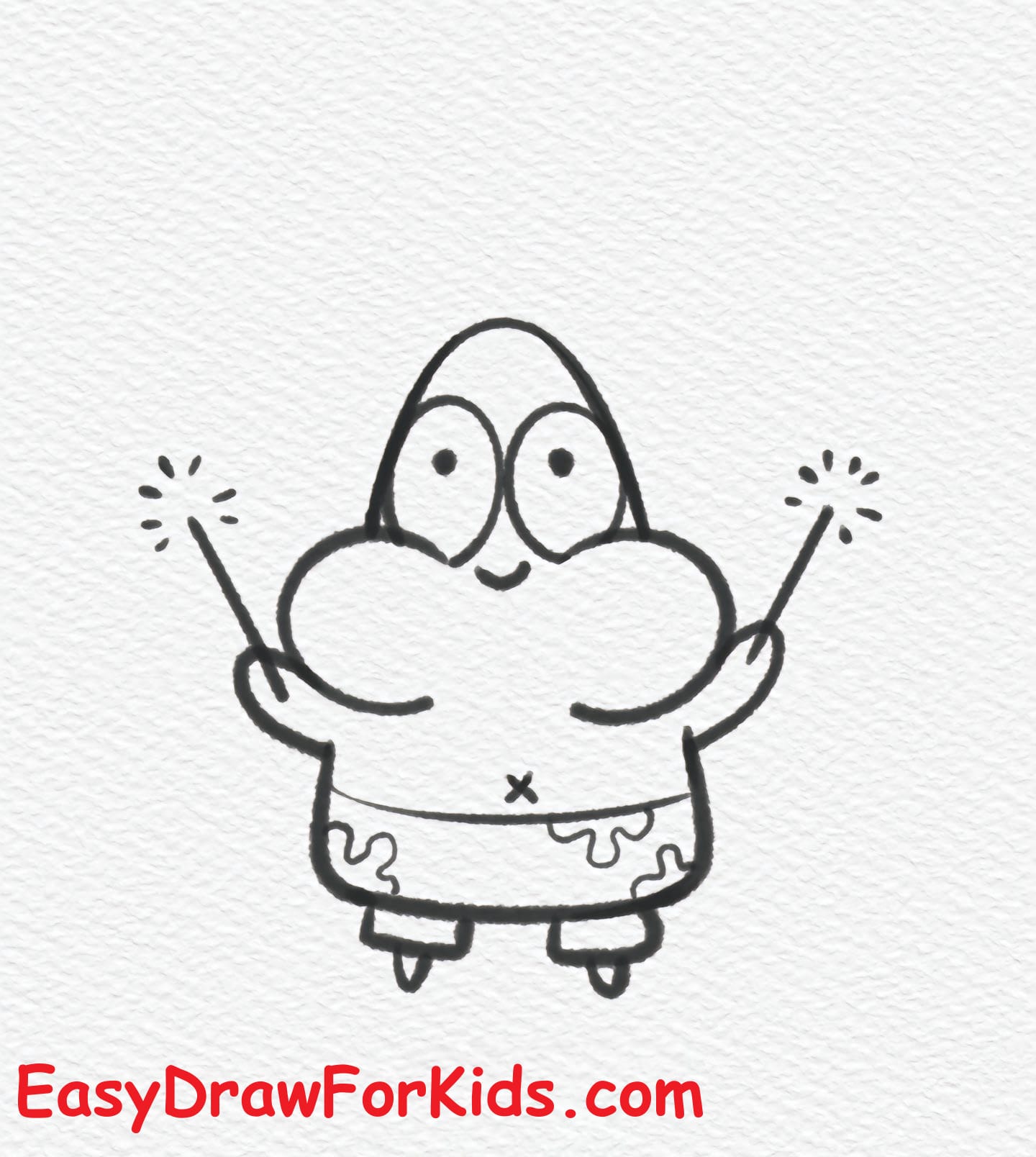 How To Draw Patrick Star From SpongeBob SquarePants - 7 Ways (With ...