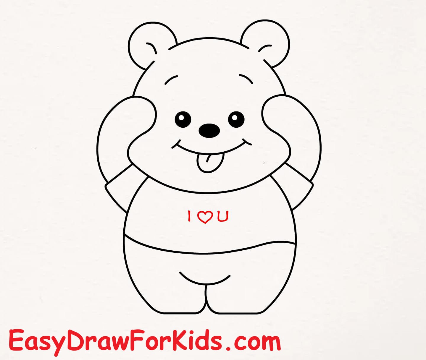 How To Draw Winnie The Pooh - 3 Ways (With Pictures)