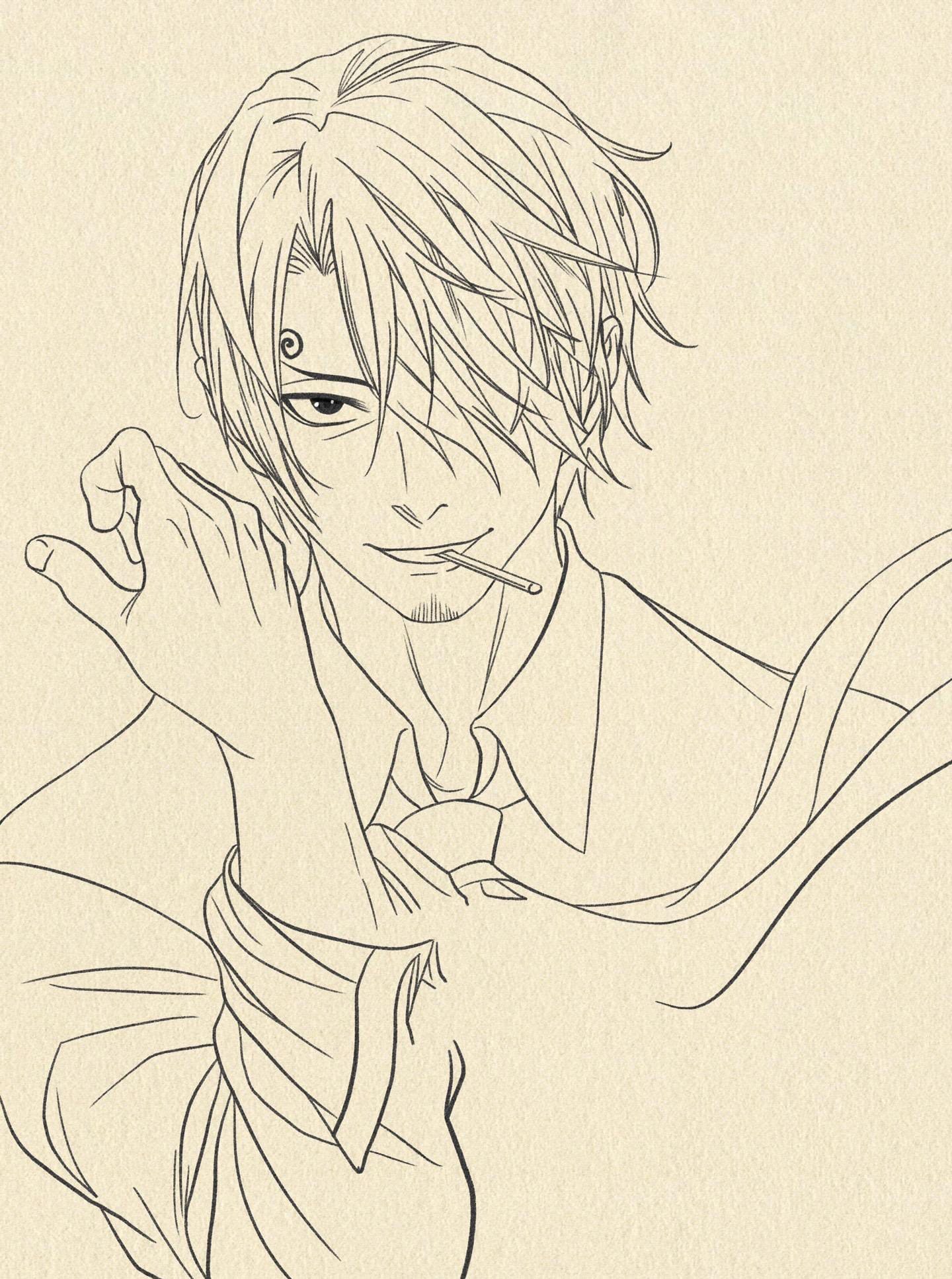 How To Draw Sanji From One Piece – 3 Ways (With Pictures)