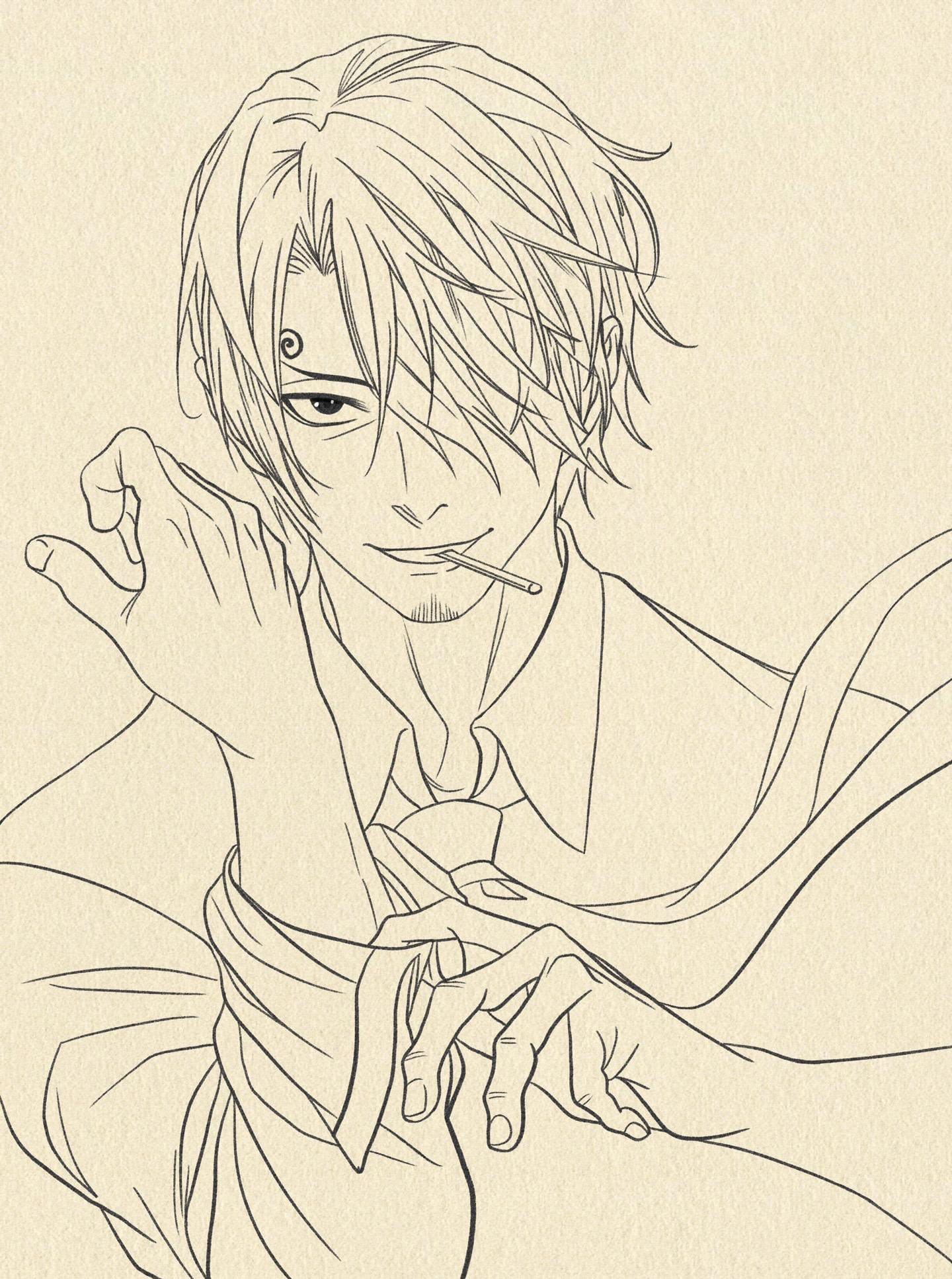 How To Draw Sanji From One Piece – 3 Ways (With Pictures)