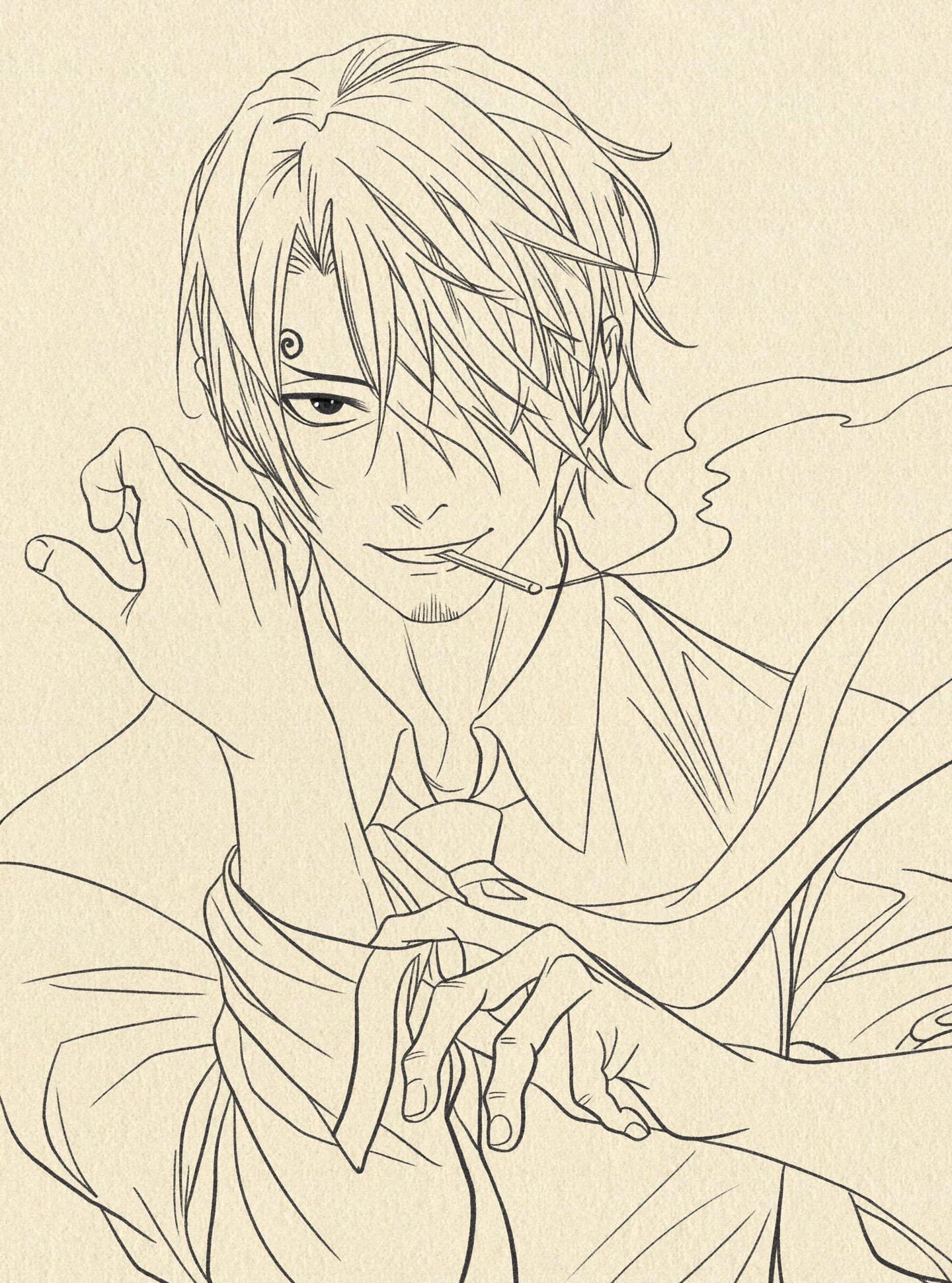 How To Draw Sanji From One Piece – 3 Ways (With Pictures)