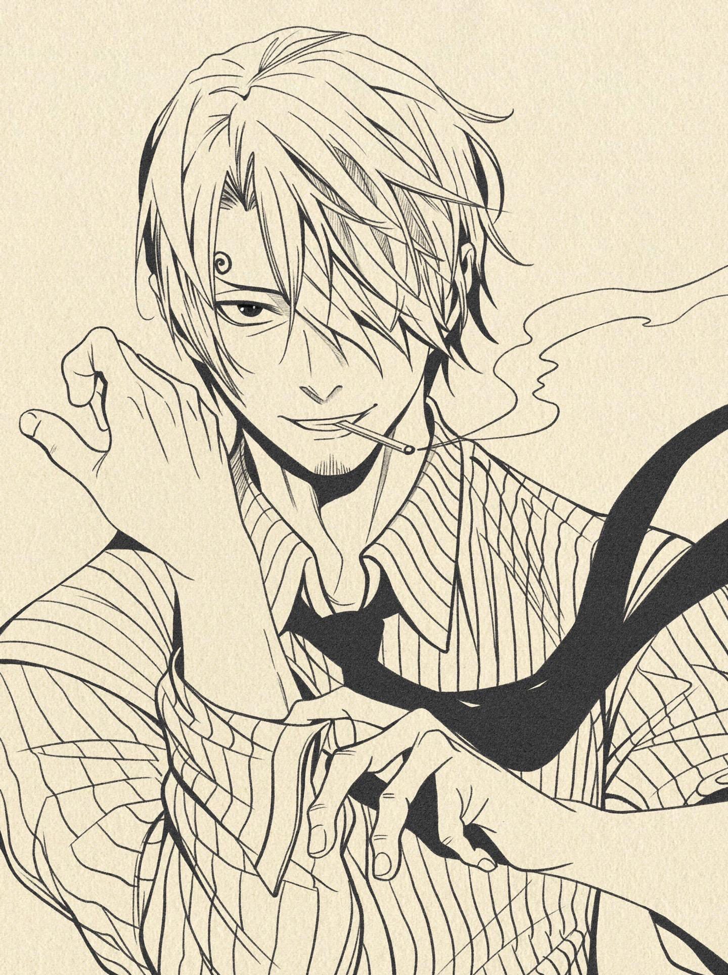 How To Draw Sanji From One Piece – 3 Ways (With Pictures)