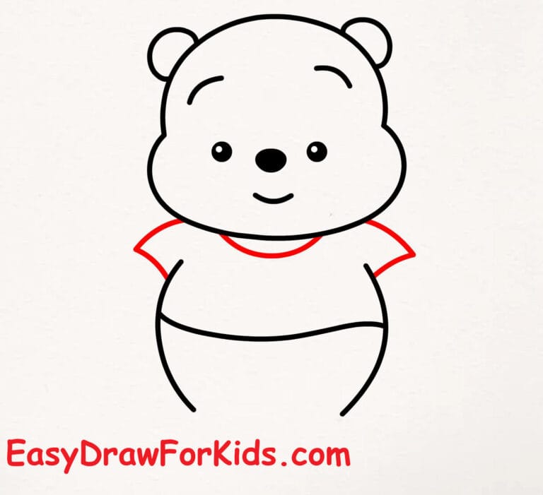 How To Draw Winnie The Pooh - 3 Ways (With Pictures)