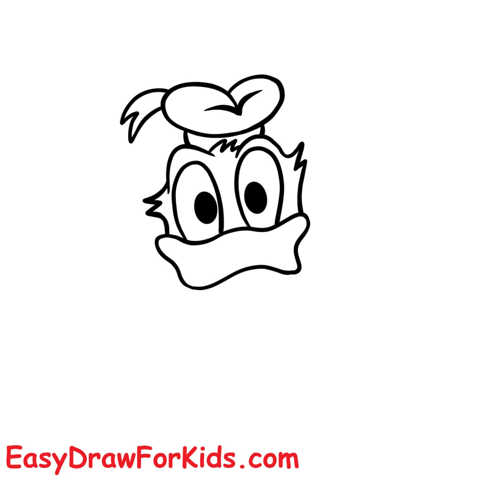 How To Draw Donald Duck - 3 Ways (With Pictures)