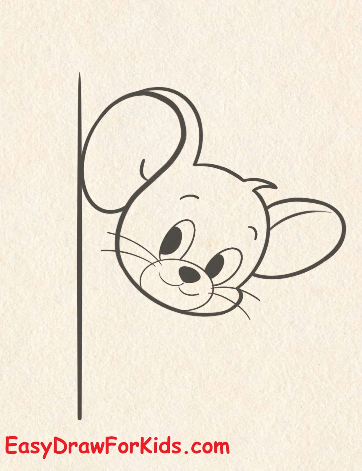 How To Draw Jerry Mouse - 7 Ways (With Pictures)