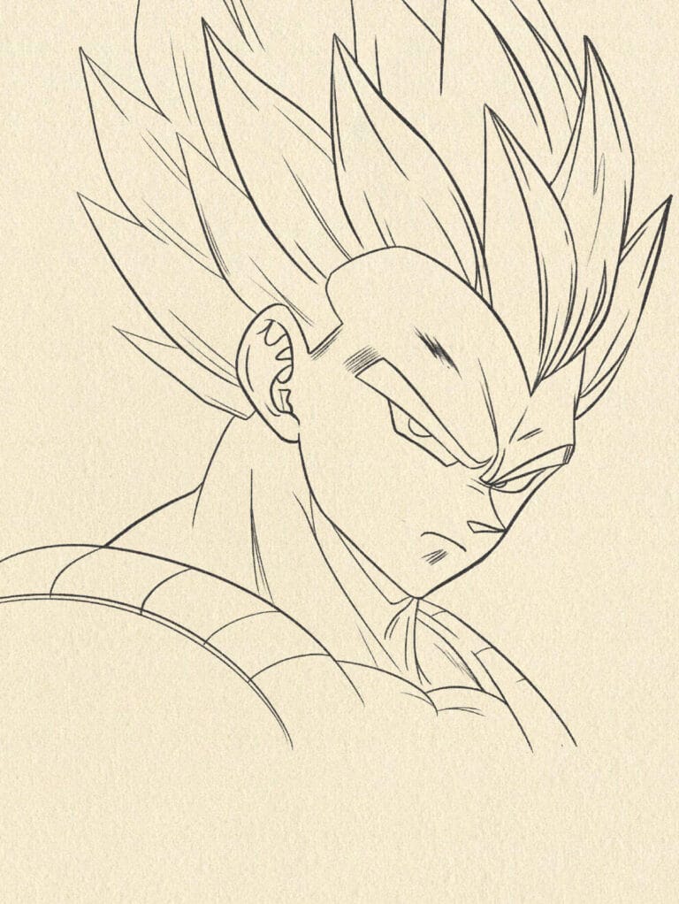 How To Draw Vegeta – 3 Ways (With Pictures)