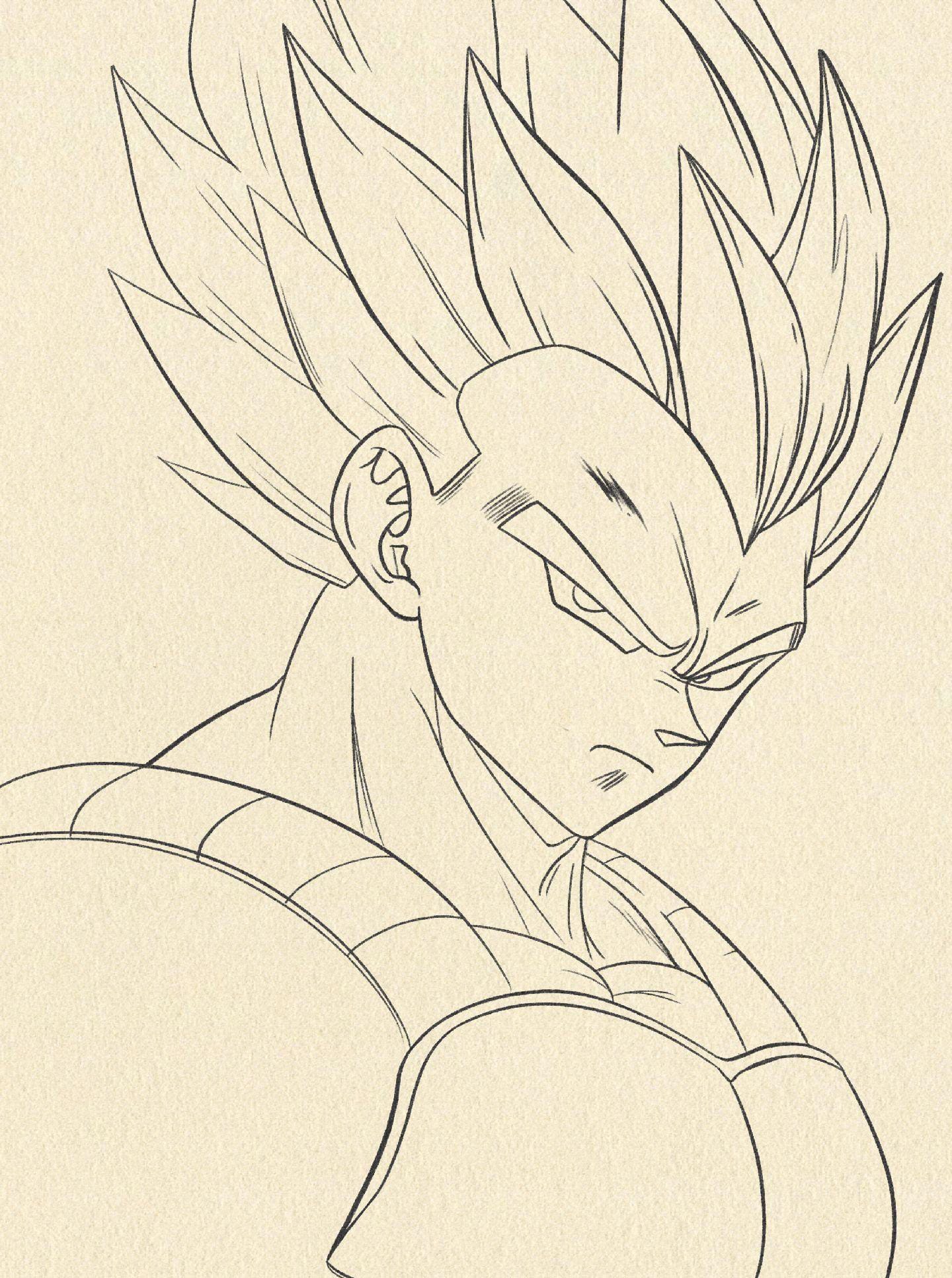 How To Draw Vegeta – 3 Ways (With Pictures)