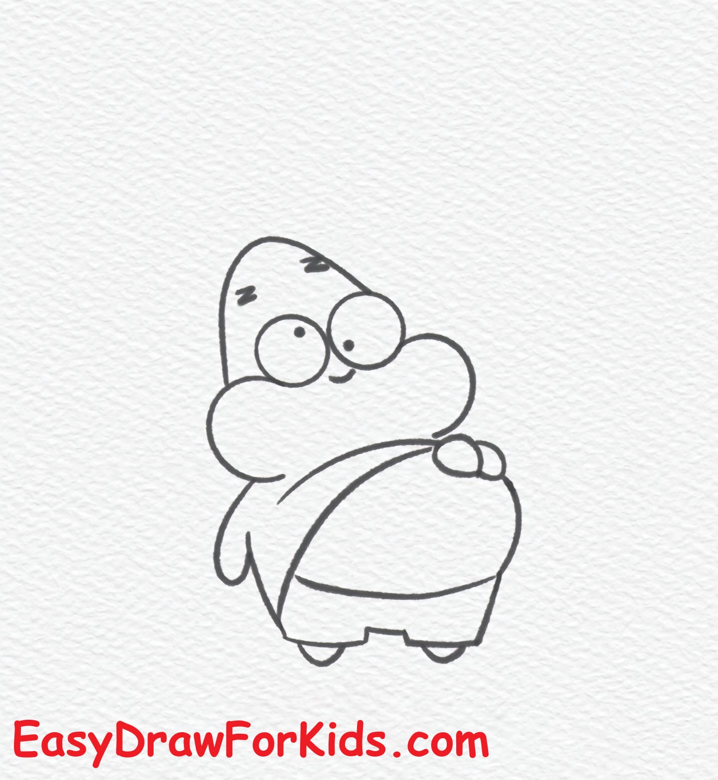 How To Draw Patrick Star From SpongeBob SquarePants - 7 Ways (With ...