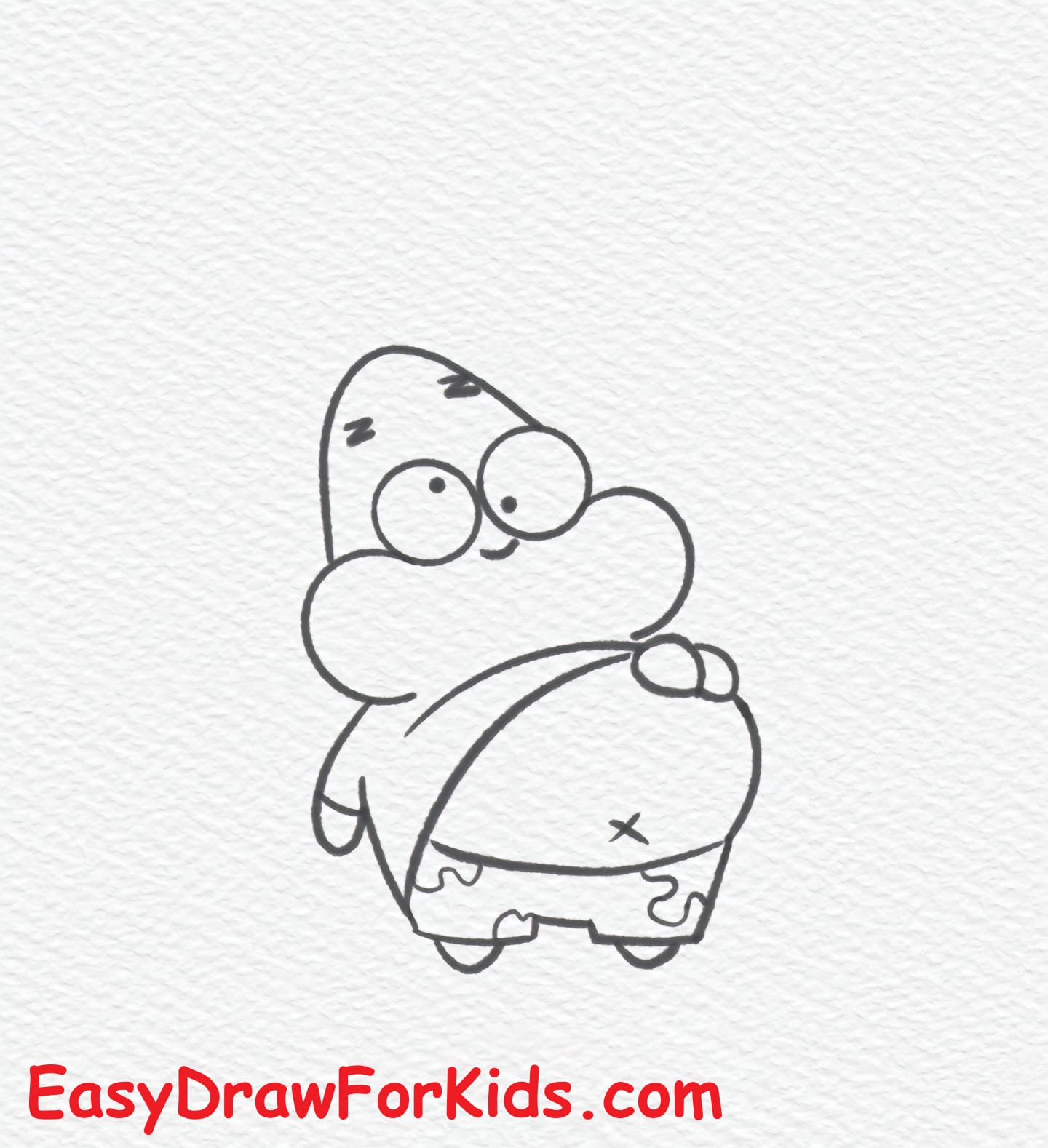 How To Draw Patrick Star From SpongeBob SquarePants - 7 Ways (With ...