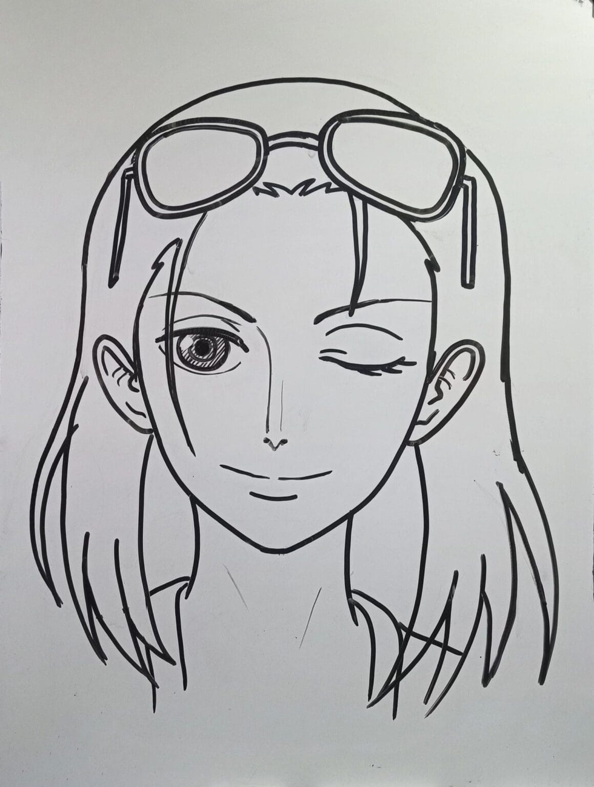 How To Draw Nico Robin From One Piece – 2 Ways (With Pictures)