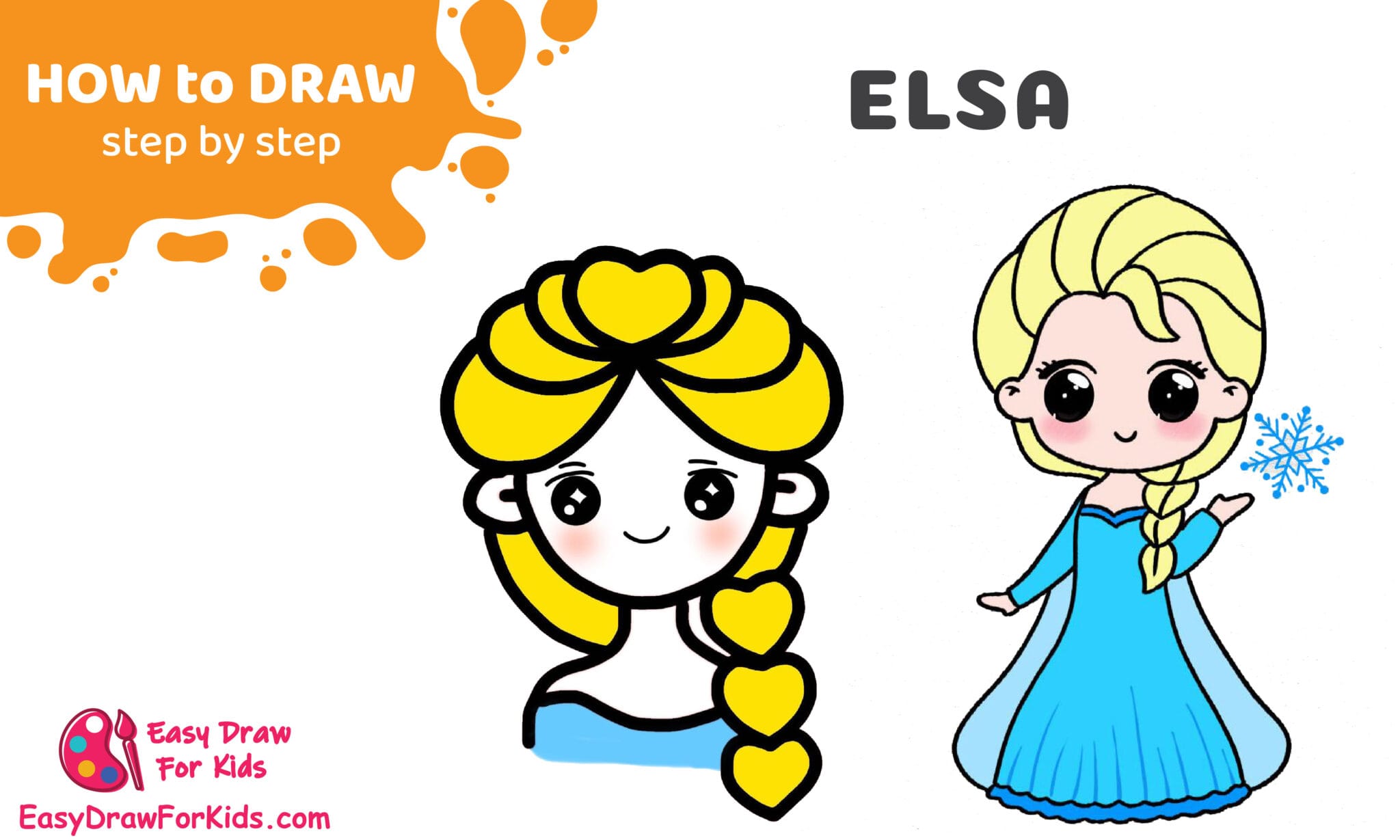 How To Draw Elsa - 2 Ways (With Pictures)