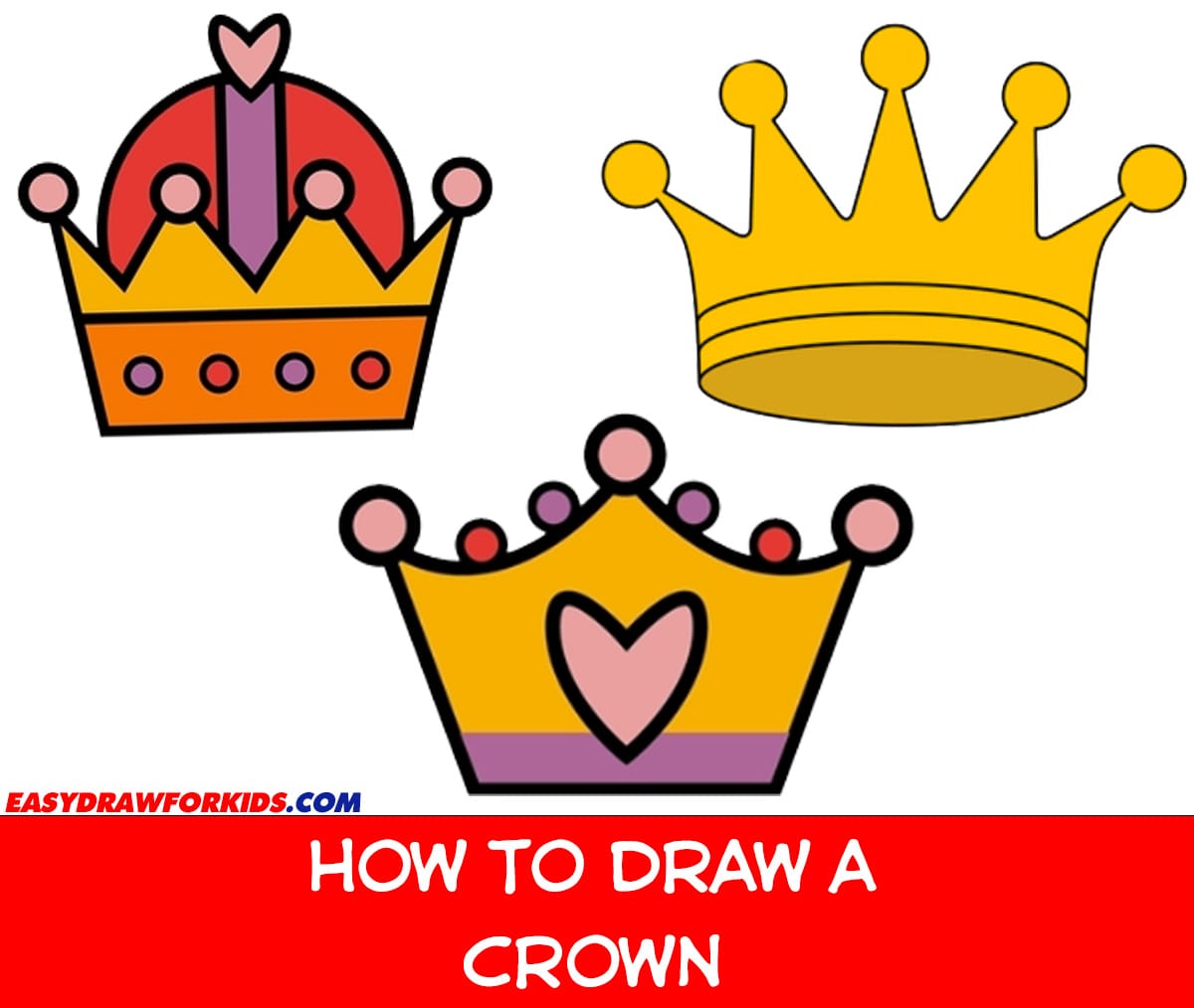 How To Draw A Crown - 3 Ways (With Pictures)