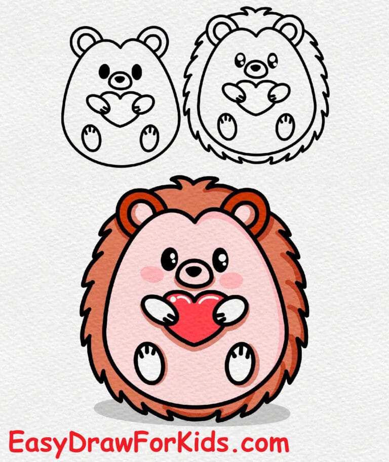 How To Draw A Hedgehog - 18 Ways (With Pictures)