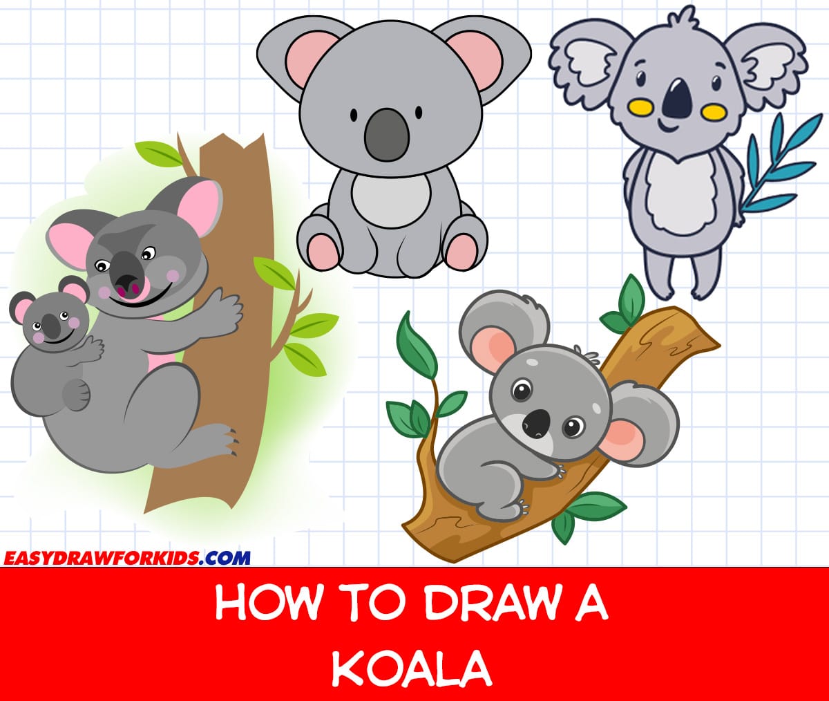 How To Draw A Koala - 4 Ways (With Pictures)