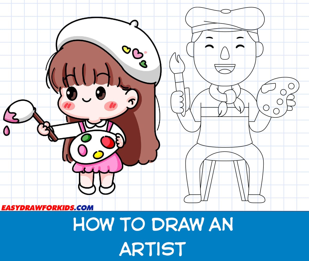 How To Draw An Artist - 2 Ways (With Pictures)