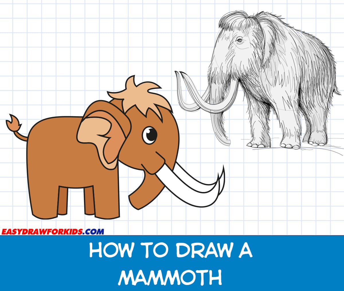How To Draw A Mammoth - 2 Ways (With Pictures)
