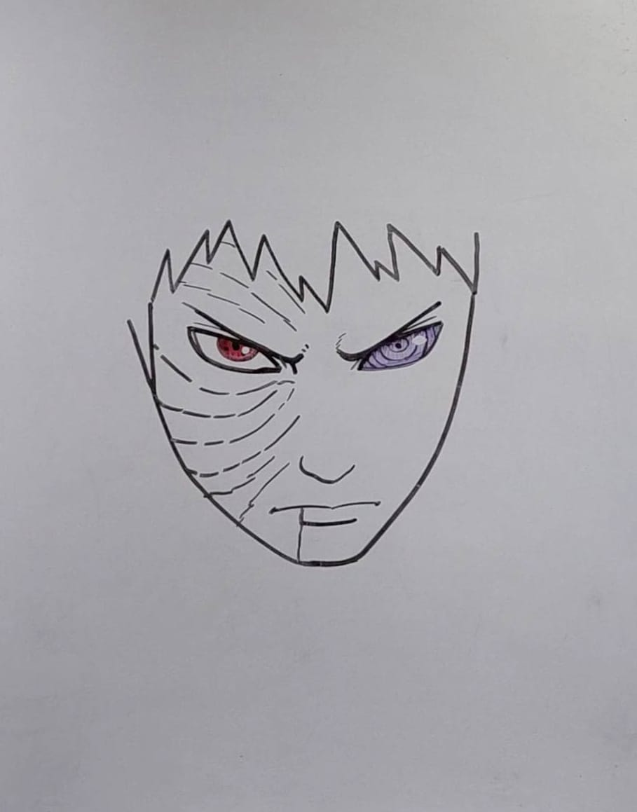 How To Draw Obito Uchiha From Naruto – 3 Ways (With Pictures)