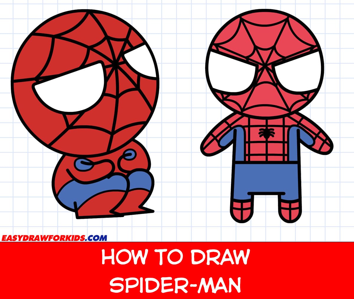 How To Draw Spider-Man - 2 Ways (With Pictures)