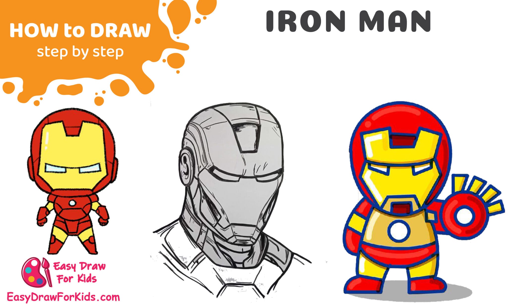 How To Draw Iron Man - 3 Easy Methods For Beginners