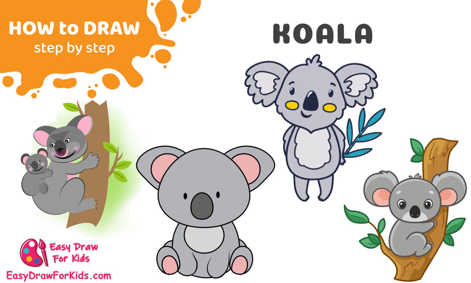 How To Draw A Koala - 4 Ways (With Pictures)