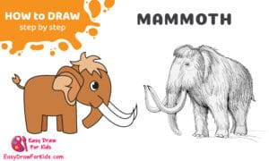 How To Draw A Mammoth - 2 Ways (With Pictures)