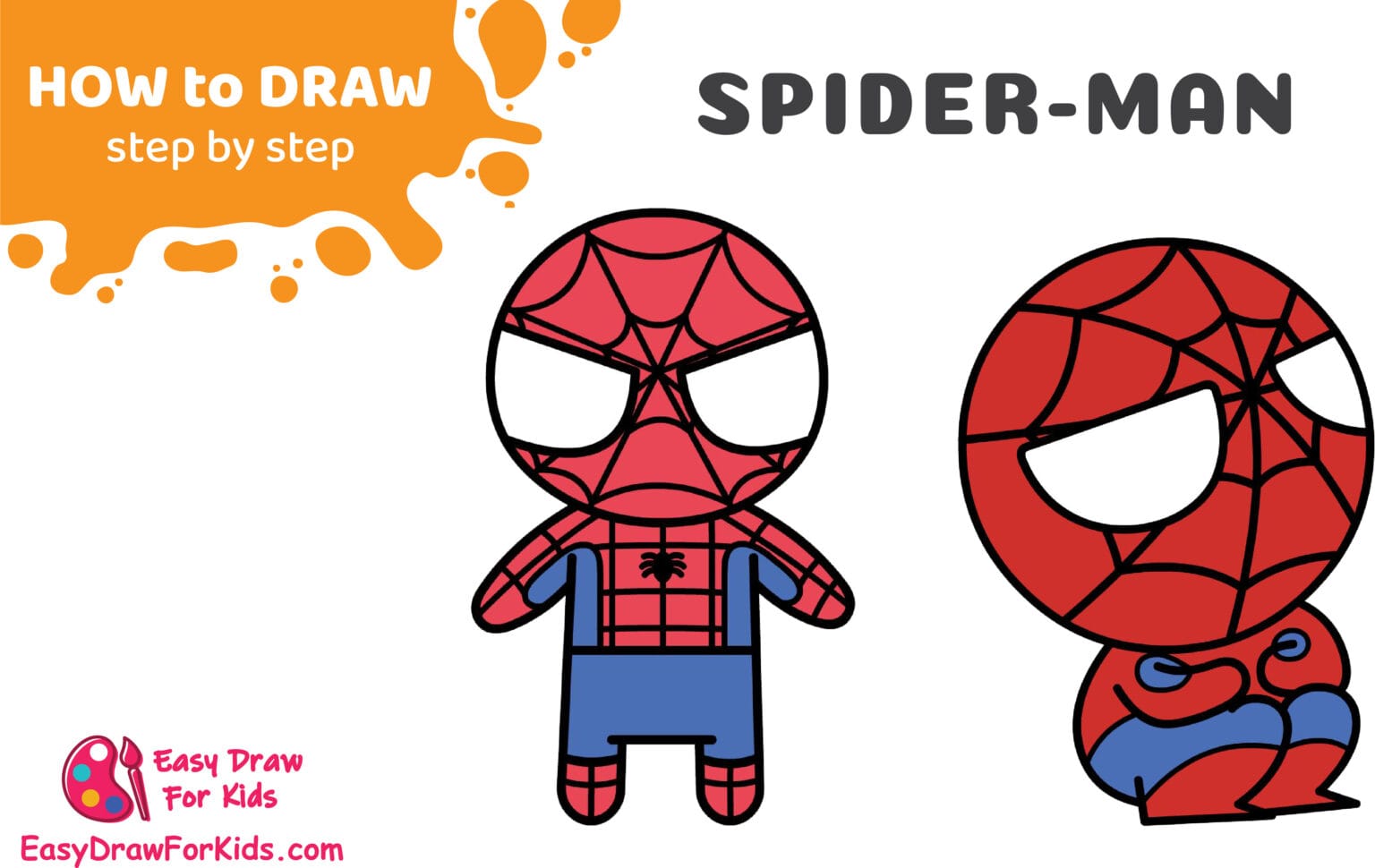 How To Draw Spider-Man - 2 Ways (With Pictures)