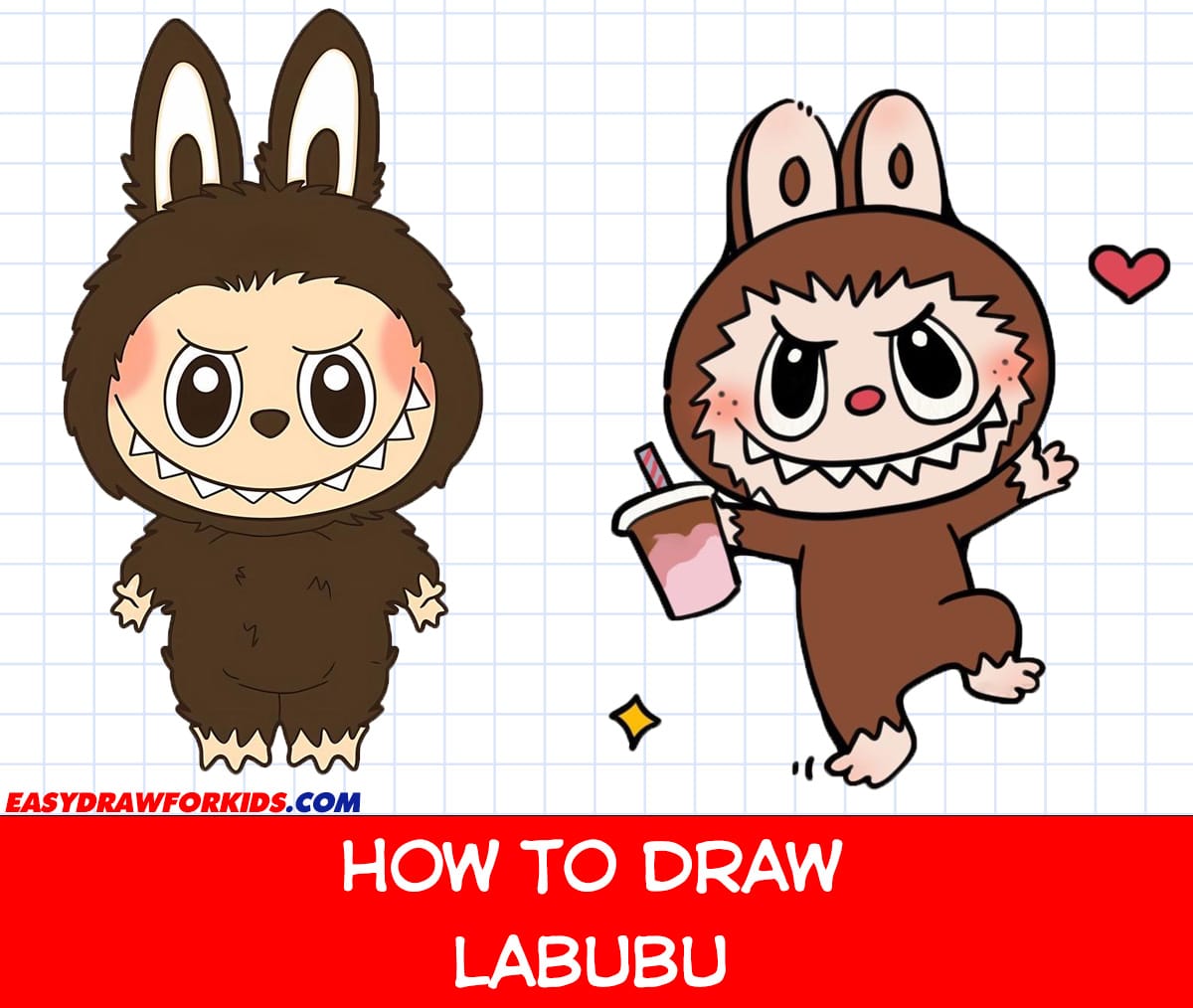 How To Draw Labubu - 2 Easy Methods For Beginners